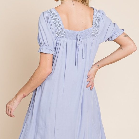 heyson | Dresses | Heyson Full Size Scenic Overlook Puff Sleeve ...